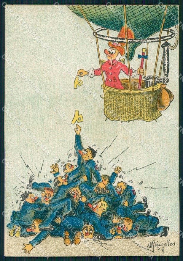 Militari Regia Accademia Areonautica Mak 100 REINCOLLATA FG cartolina XF0904