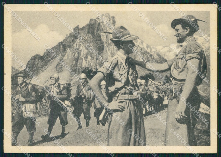 Militari Alpini Dell'Acqua FG cartolina XF0940