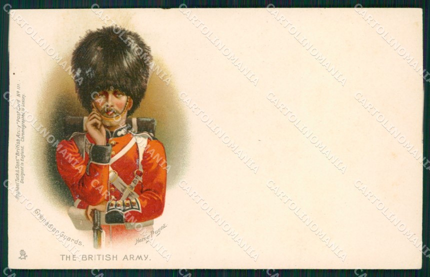 Military Harry Payne Grenadier Guards Raphael Tuck 111 postcard XF3459