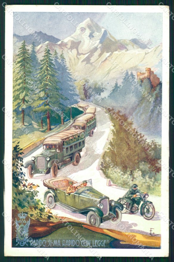 Militari II Centro Automobilistico Alessandria Fascismocartolina XF3715