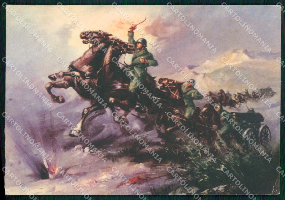 Militari I Reggimento Artiglieria Cacciatori delle Alpi FG cartolina XF3908